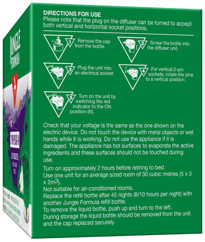 Jungle Formula 2 Pin Plug-In - Odourless Mosquito Protection – Rightangled